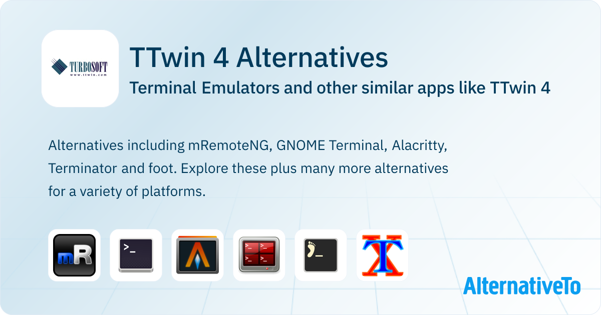 TTwin 4 Alternatives: Top 13 Terminal Emulators & Similar Apps ...