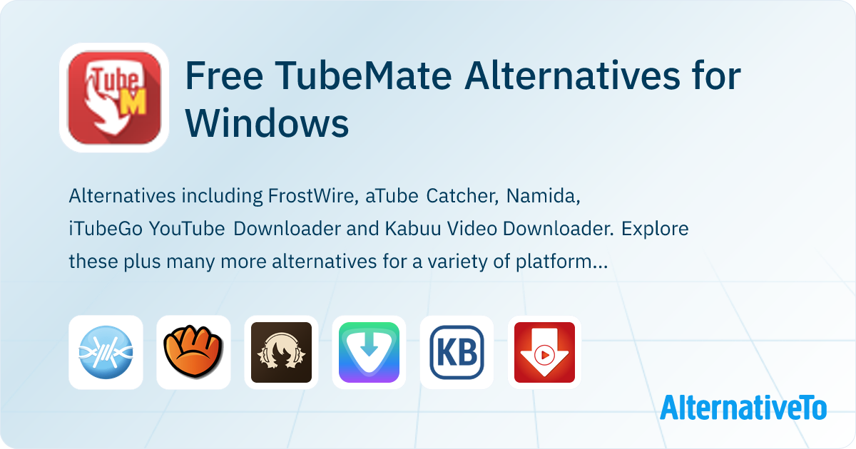 Free TubeMate Alternatives for Windows: Top 11 YouTube & Video ...