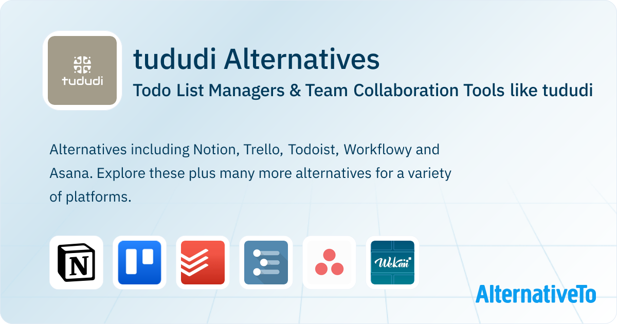 tududi Alternatives: Top 12 Todo List Managers | AlternativeTo