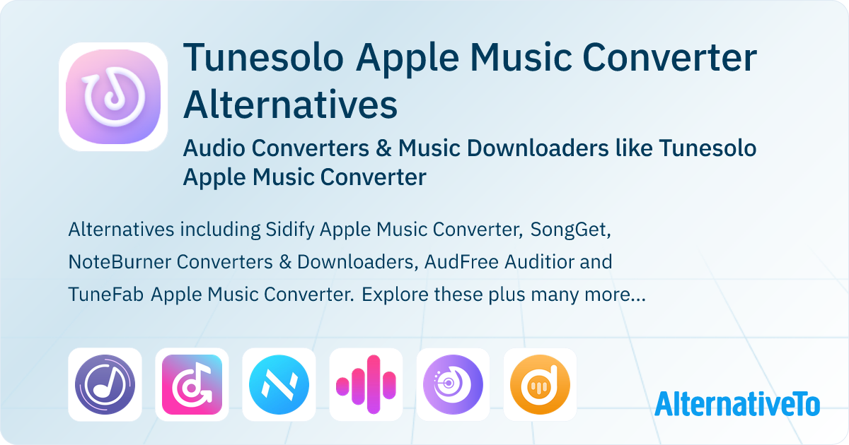 Tunesolo Apple Music Converter Alternatives: Top 12 Audio Converters ...