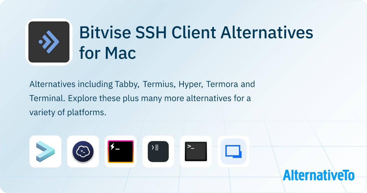 Bitvise SSH Client Alternatives for Mac: Top 12 Terminal Emulators ...