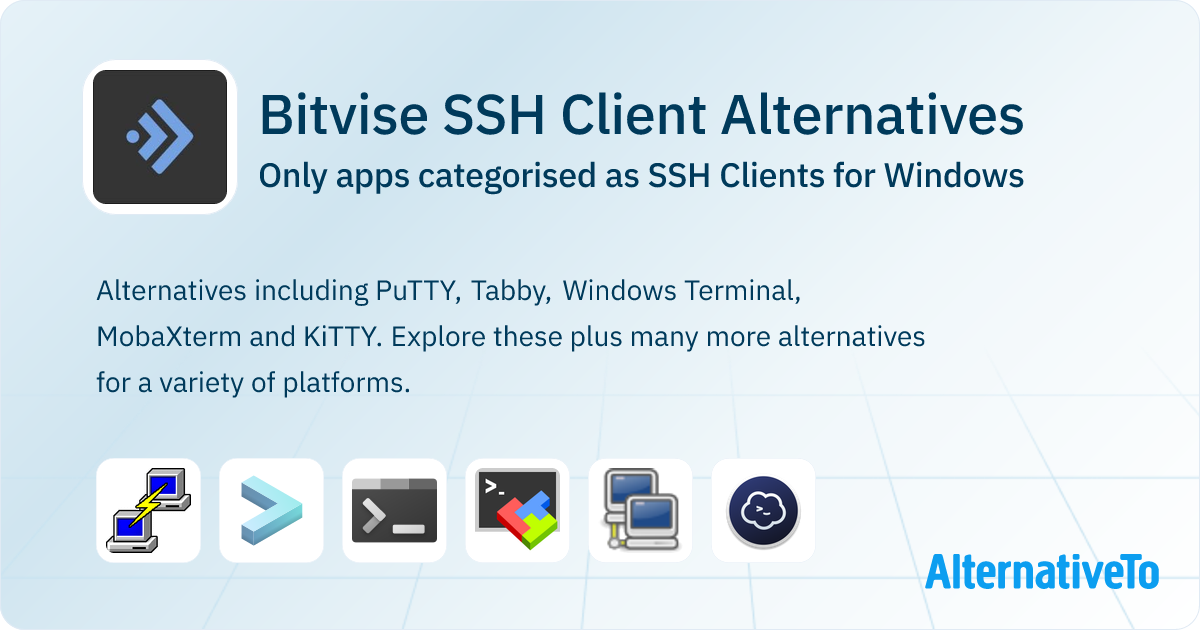 Bitvise SSH Client Alternatives for Windows: Top 20 SSH Clients ...