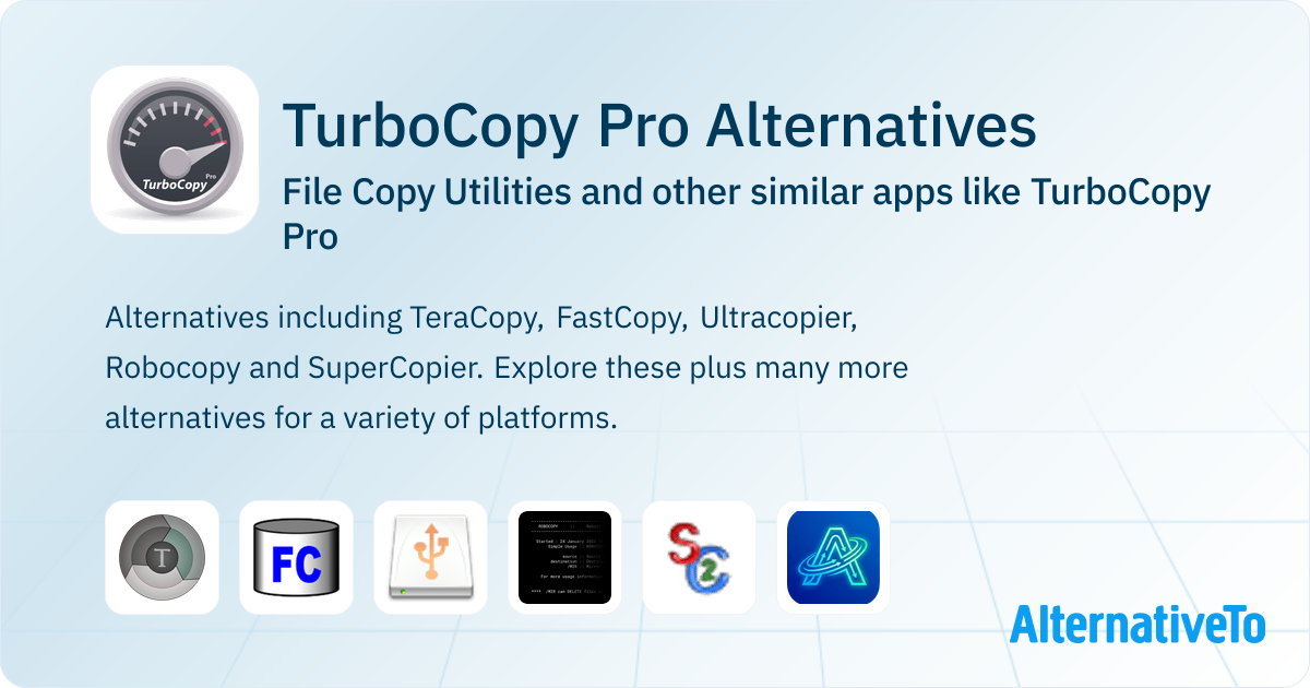 TurboCopy Pro Alternatives: Top 12 File Copy Utilities & Similar Apps ...