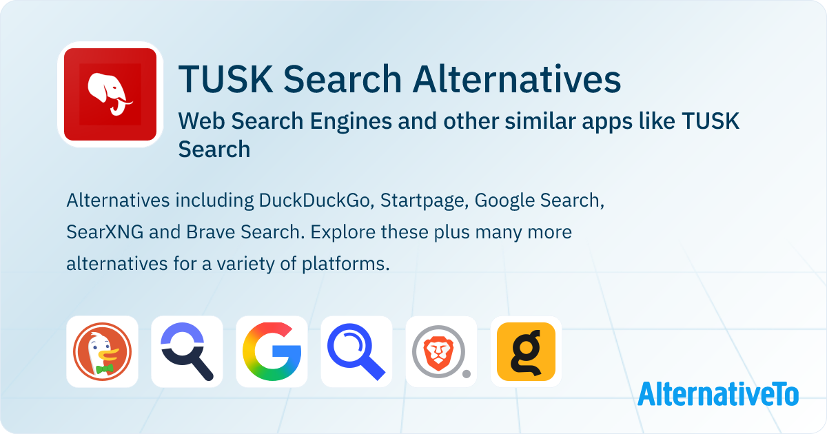 TUSK Search Alternatives: Top 12 Web Search Engines & Similar Websites ...
