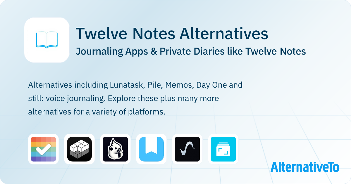 Twelve Notes Alternatives: Top 12 Journaling Apps | AlternativeTo