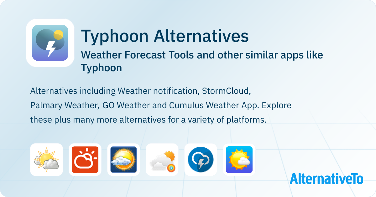 Typhoon Alternatives: Top 6 Weather Forecast Tools & Similar Apps ...