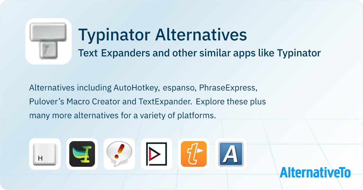 Typinator Alternatives: Top 12 Text Expanders & Similar Apps ...
