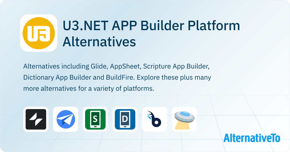 U3.NET APP Builder Platform Alternatives - Explore Similar Sites & Apps ...