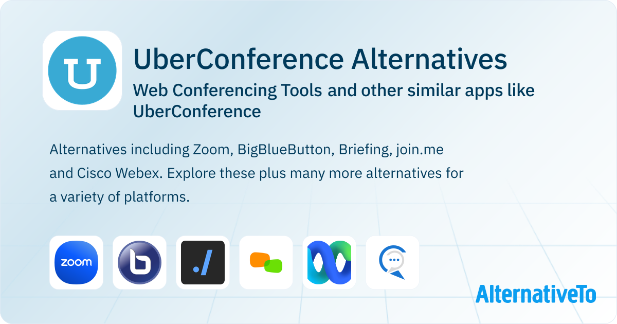 UberConference Alternatives: Top 12 Web Conferencing Tools & Similar ...