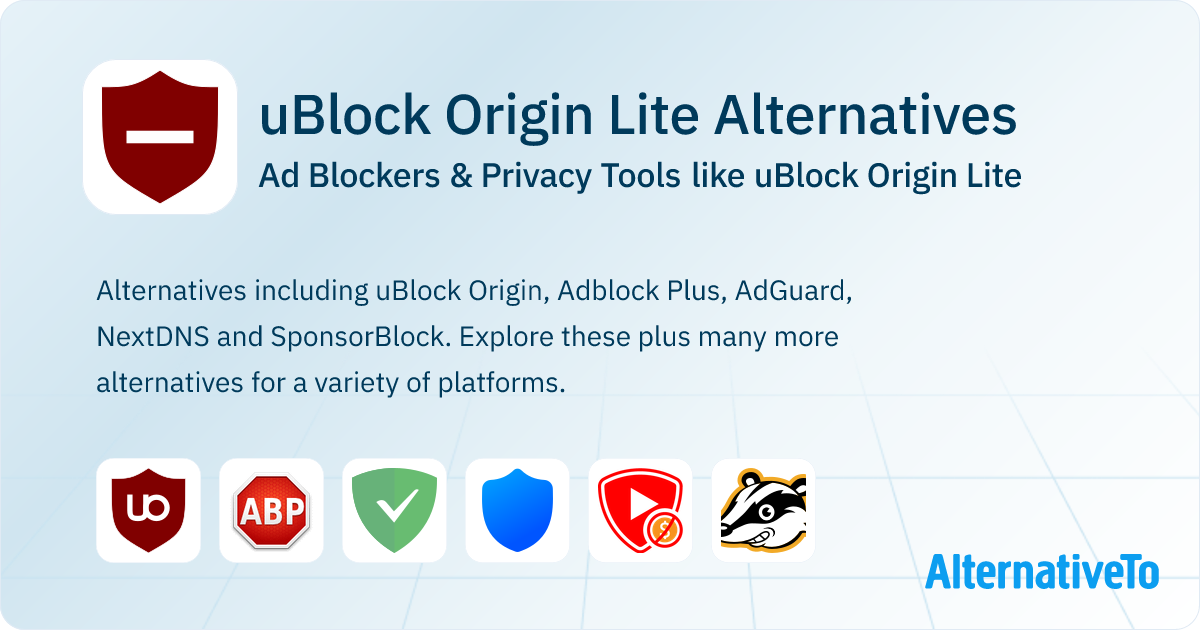 uBlock Origin Lite Alternatives: Top 12 Ad Blockers | AlternativeTo