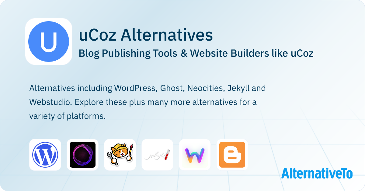 uCoz Alternatives: Top 12 Blog Publishing Tools | AlternativeTo