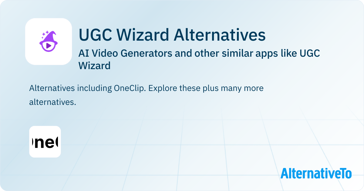 UGC Wizard Alternatives: Top 1 AI Video Generators & Similar Websites ...