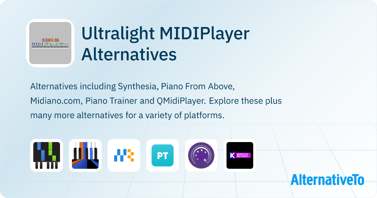 Ultralight MIDIPlayer Alternatives - Explore Similar Software ...