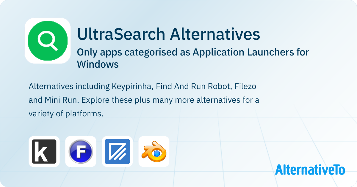 UltraSearch Alternatives for Windows: Top 4 Application Launchers ...