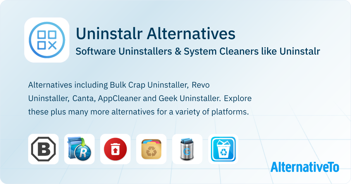 Uninstalr Alternatives: Top 12 Software Uninstallers | AlternativeTo