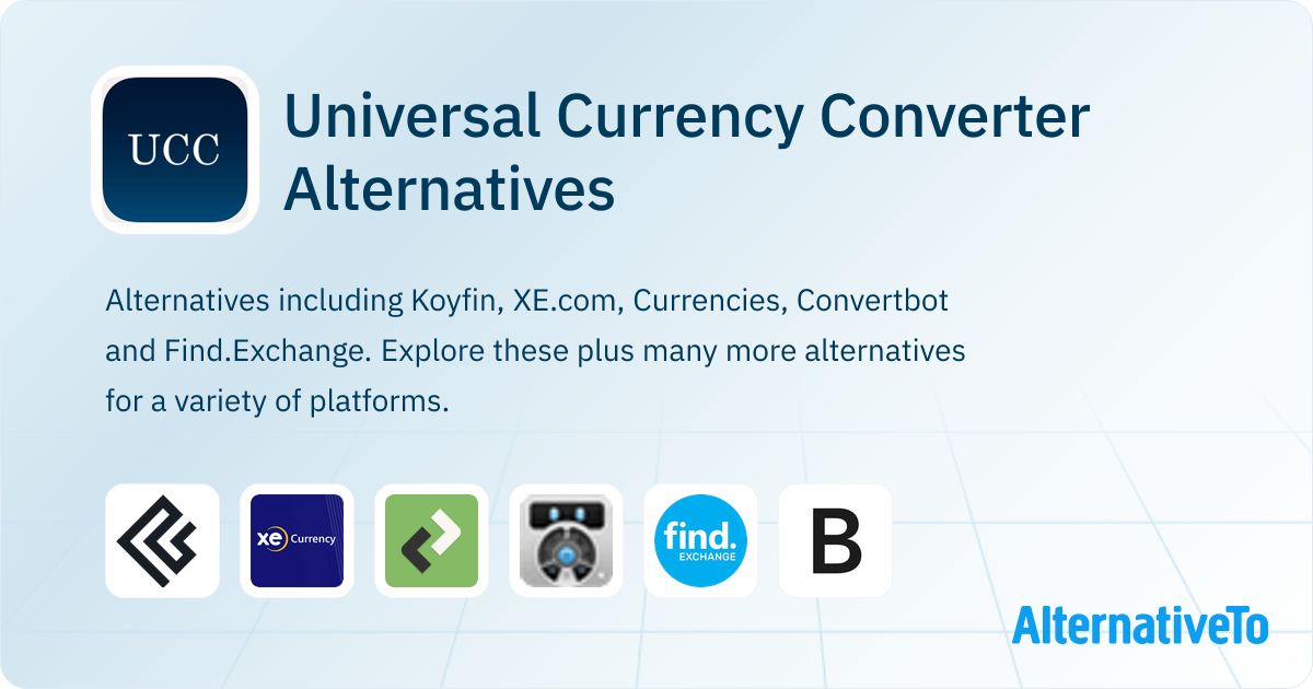 Universal Currency Converter Alternatives - Explore Similar Apps ...