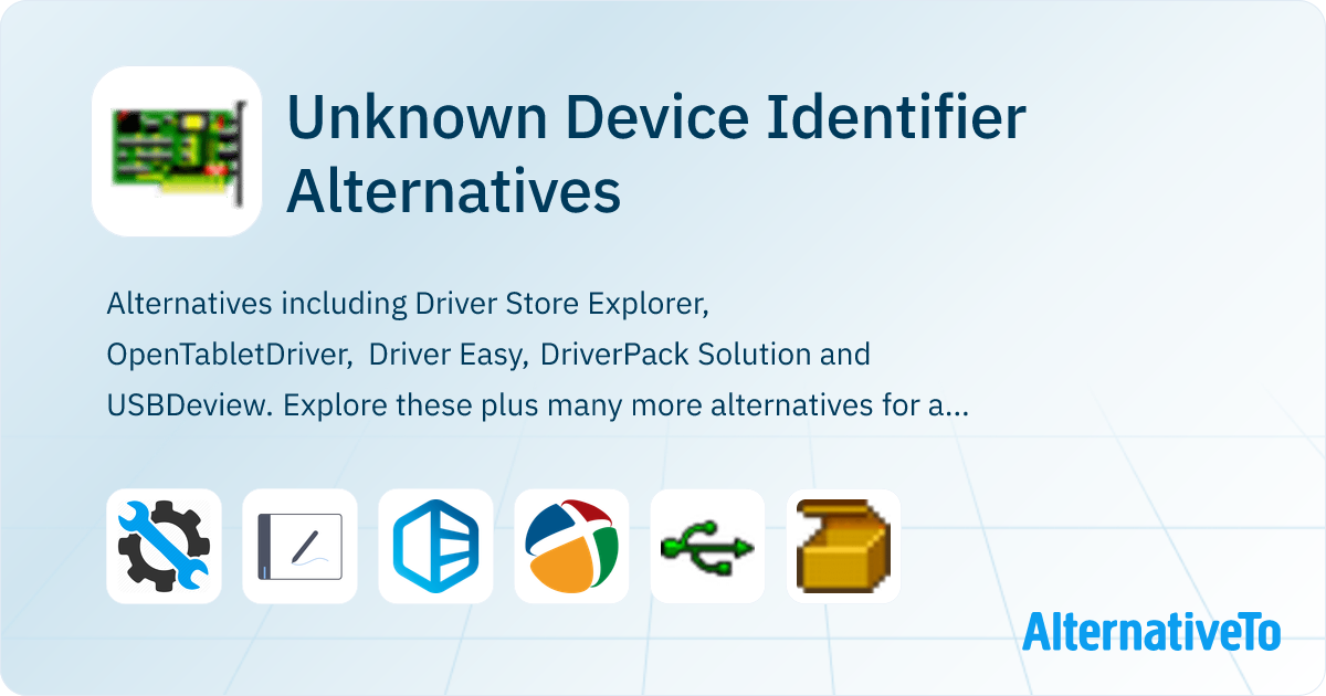 Unknown Device Identifier Alternatives - Explore Similar Software ...