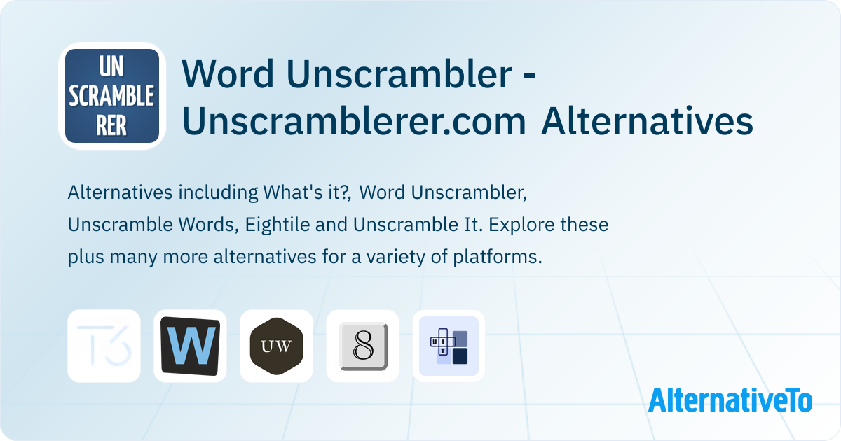 Word Unscrambler - Unscramblerer.com Alternatives - Explore Similar ...