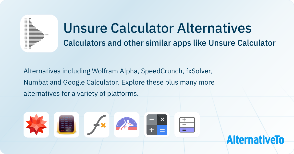 Unsure Calculator Alternatives: Top 12 Calculators & Similar Apps ...