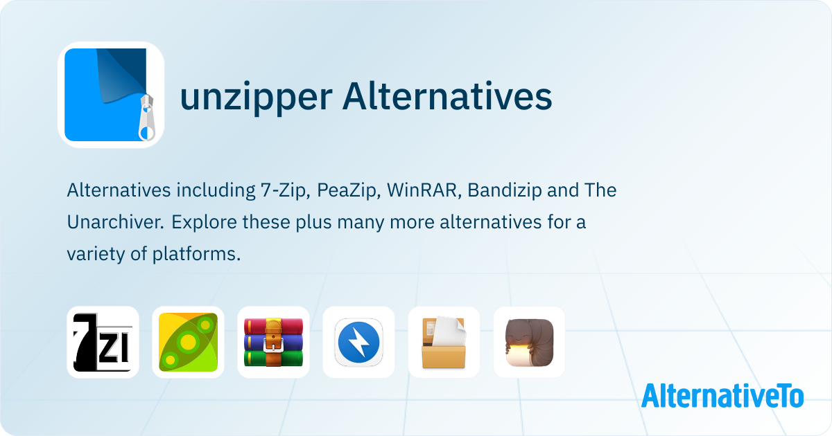 unzipper Alternatives - Explore Similar Software | AlternativeTo