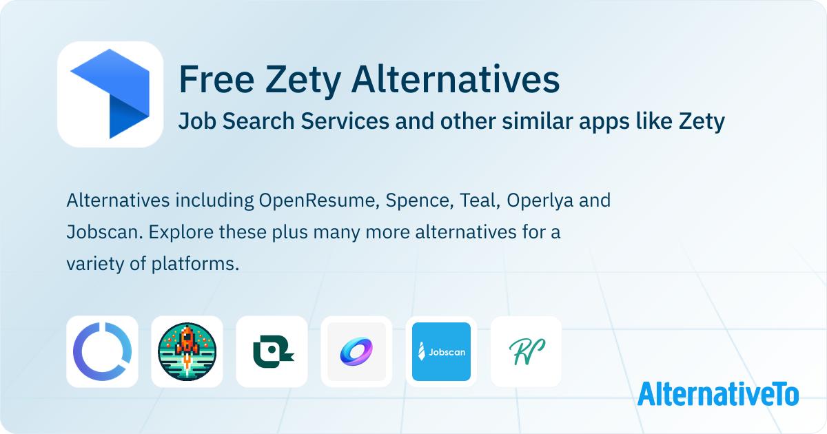 Free Zety Alternatives: Top 12 Job Search Services & Similar Websites ...