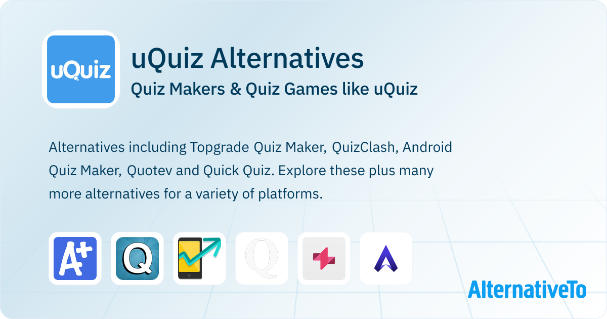 uQuiz Alternatives: Top 6 Quiz Makers & Quiz Games | AlternativeTo