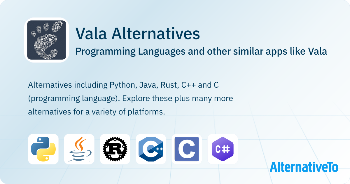 Vala Alternatives: Top 12 Programming Languages & Similar Apps ...