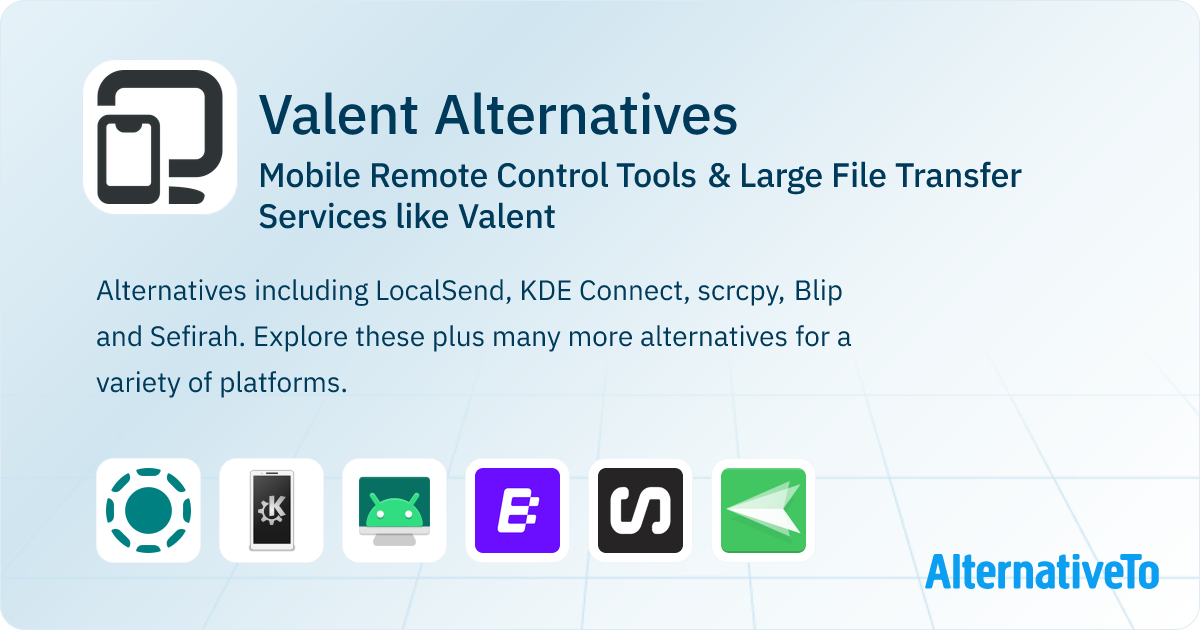 Valent Alternatives: Top 12 Mobile Remote Control Tools | AlternativeTo