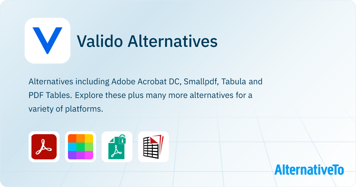 Valido Alternatives - Explore Similar Software | AlternativeTo