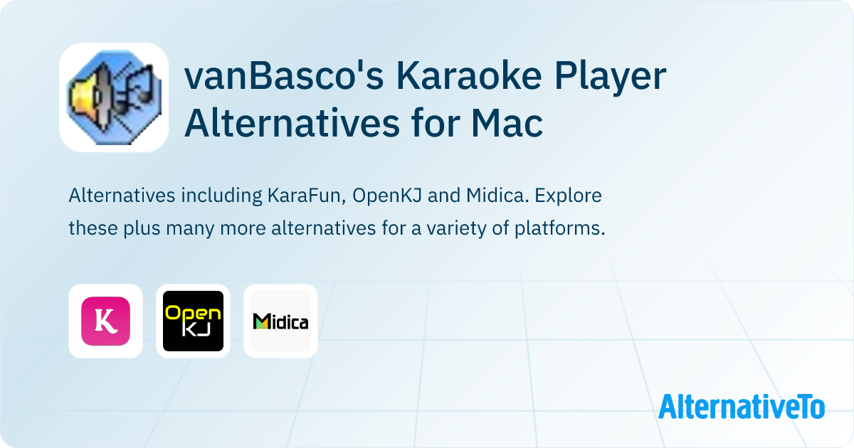 vanBasco's Karaoke Player Alternatives for Mac: Top 5 Karaoke Players ...