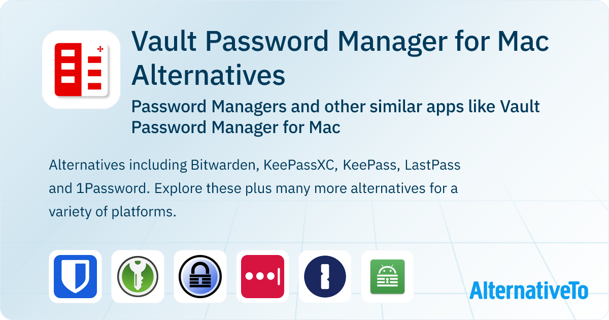 Vault Password Manager for Mac Alternatives: Top 12 Password Managers ...