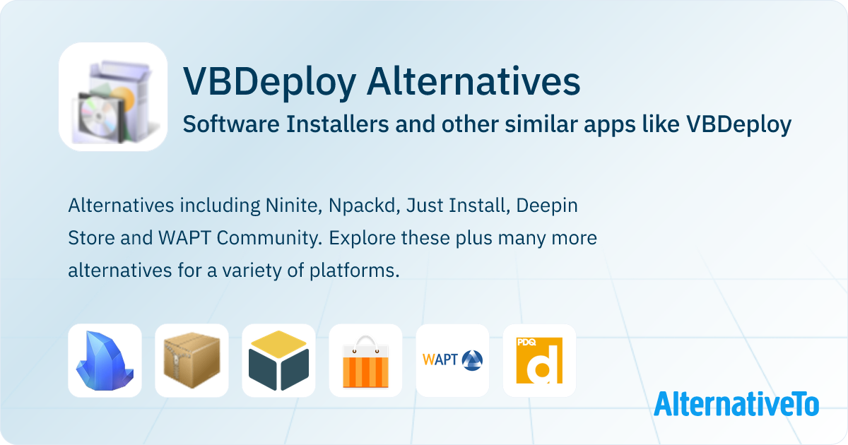 VBDeploy Alternatives: Top 13 Software Installers & Similar Apps ...