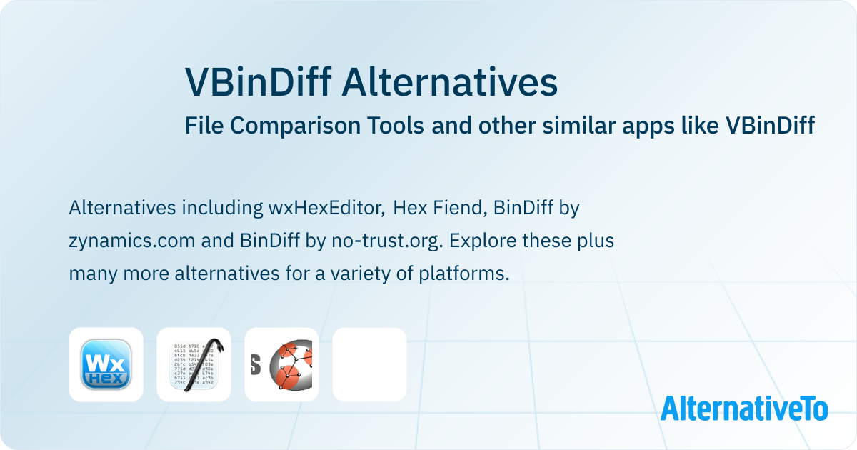 VBinDiff Alternatives: Top 4 File Comparison Tools & Similar Apps ...