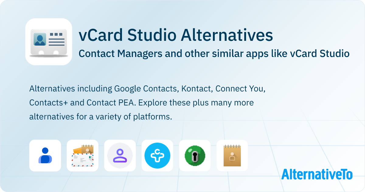 vCard Studio Alternatives: Top 8 Contact Managers & Similar Apps ...