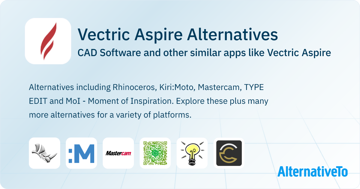 Vectric Aspire Alternatives: Top 17 CAD Software & Similar Apps ...