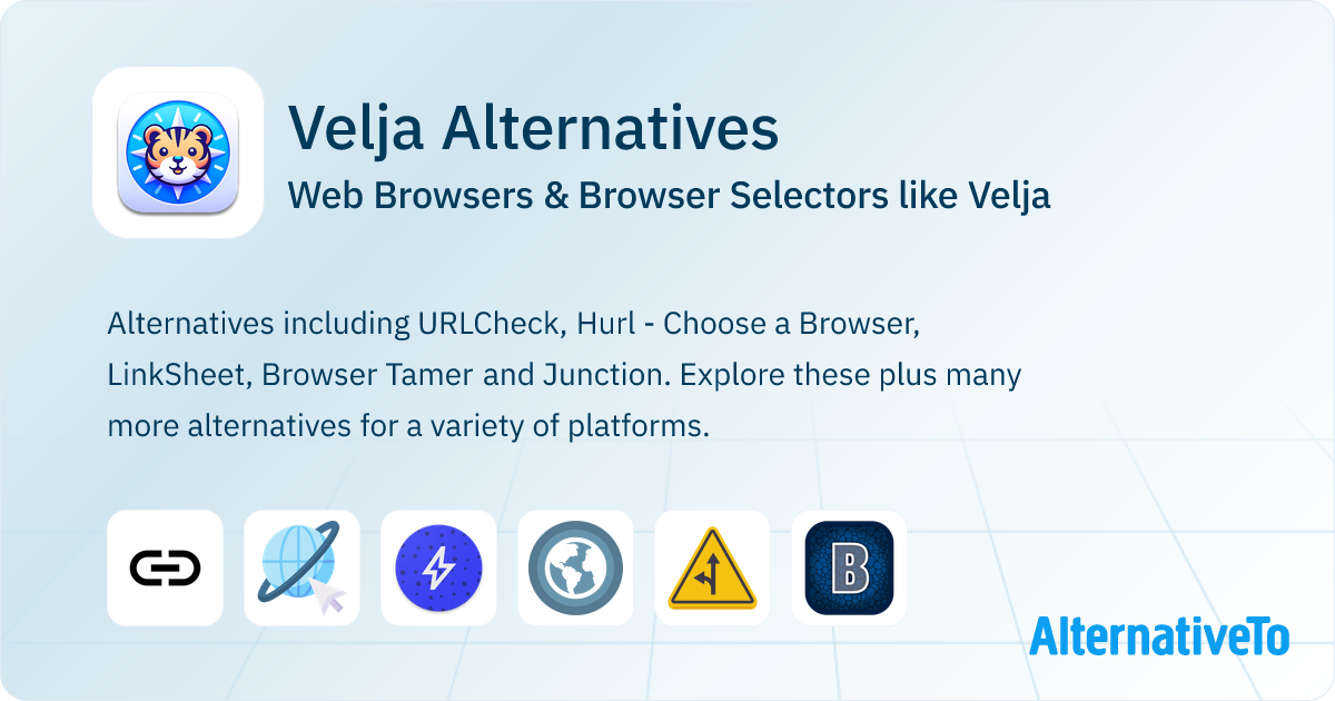 Velja Alternatives: Top 12 Web Browsers & Browser Selectors | AlternativeTo