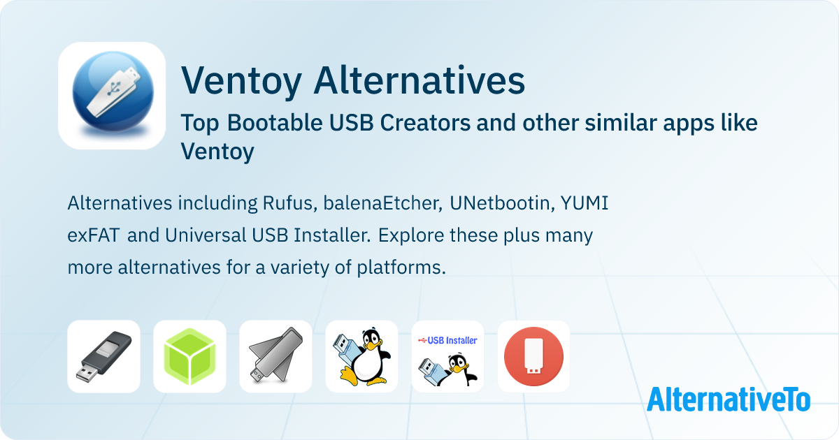 Great Ventoy Alternatives: Top Bootable USB Creators in 2026 ...
