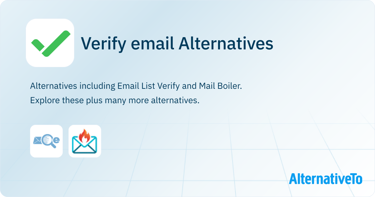 Verify email Alternatives - Explore Similar Sites & Apps | AlternativeTo