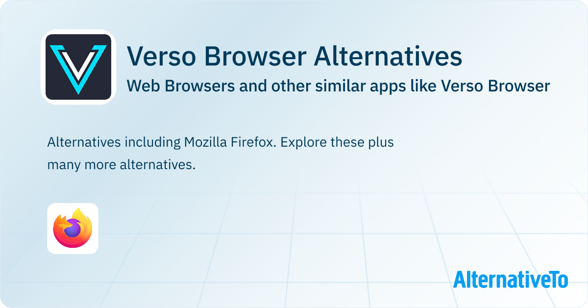 Verso Browser Alternatives: Top 1 Web Browsers & Similar Apps ...