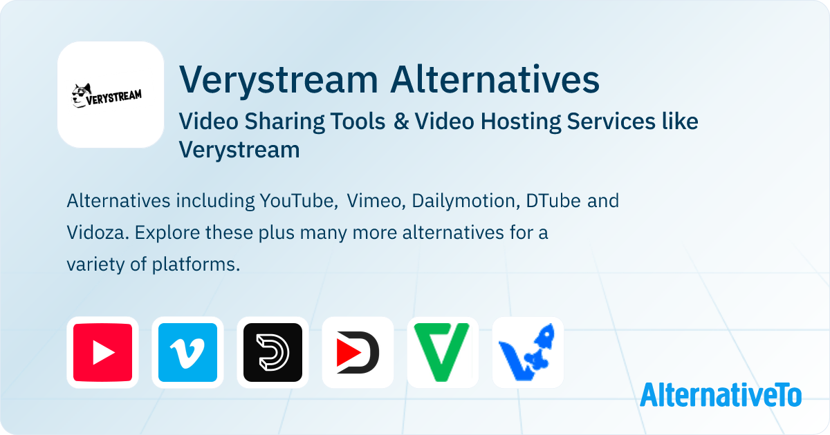 Verystream Alternatives: Top 7 Video Sharing Tools | AlternativeTo