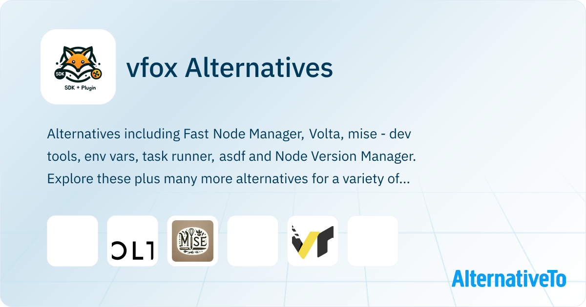 vfox Alternatives - Explore Similar Software | AlternativeTo