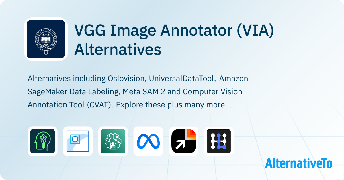 VGG Image Annotator (VIA) Alternatives - Explore Similar Sites & Apps ...