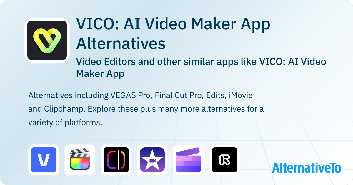 VICO: AI Video Maker App Alternatives: Top 12 Video Editors & Similar ...