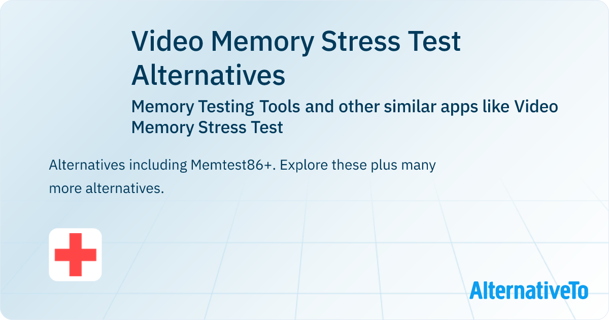 Video Memory Stress Test Alternatives: Top 1 Memory Testing Tools ...