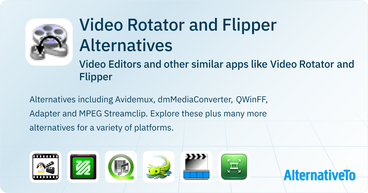 Video Rotator and Flipper Alternatives: Top 13 Video Editors & Similar ...