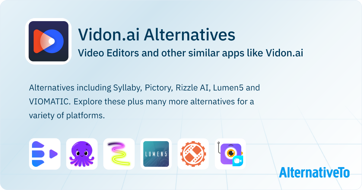 Vidon.ai Alternatives: Top 10 Video Editors & Similar Websites ...