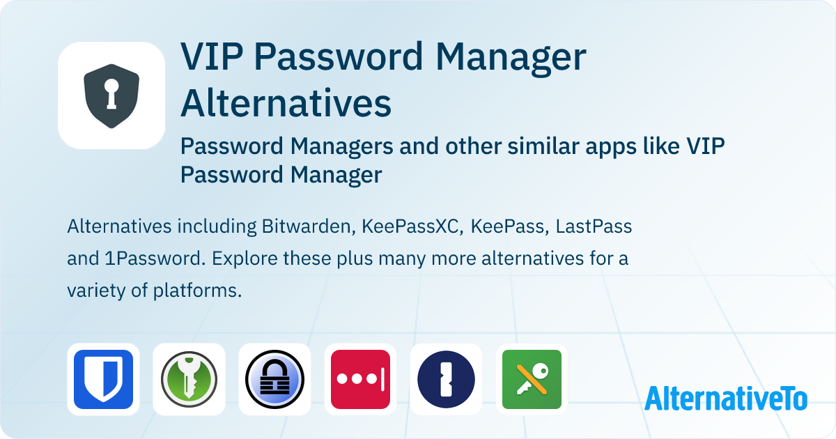 VIP Password Manager Alternatives: Top 12 Password Managers & Similar ...