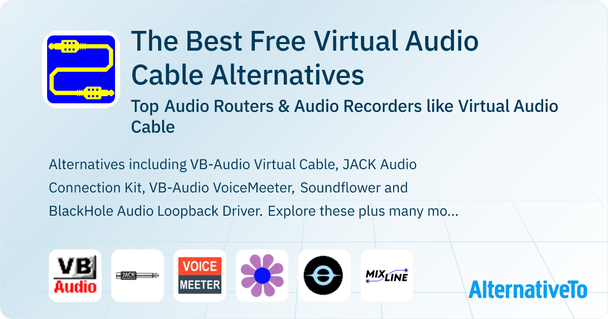 Free Virtual Audio Cable Alternatives: Top 12 Audio Routers | AlternativeTo