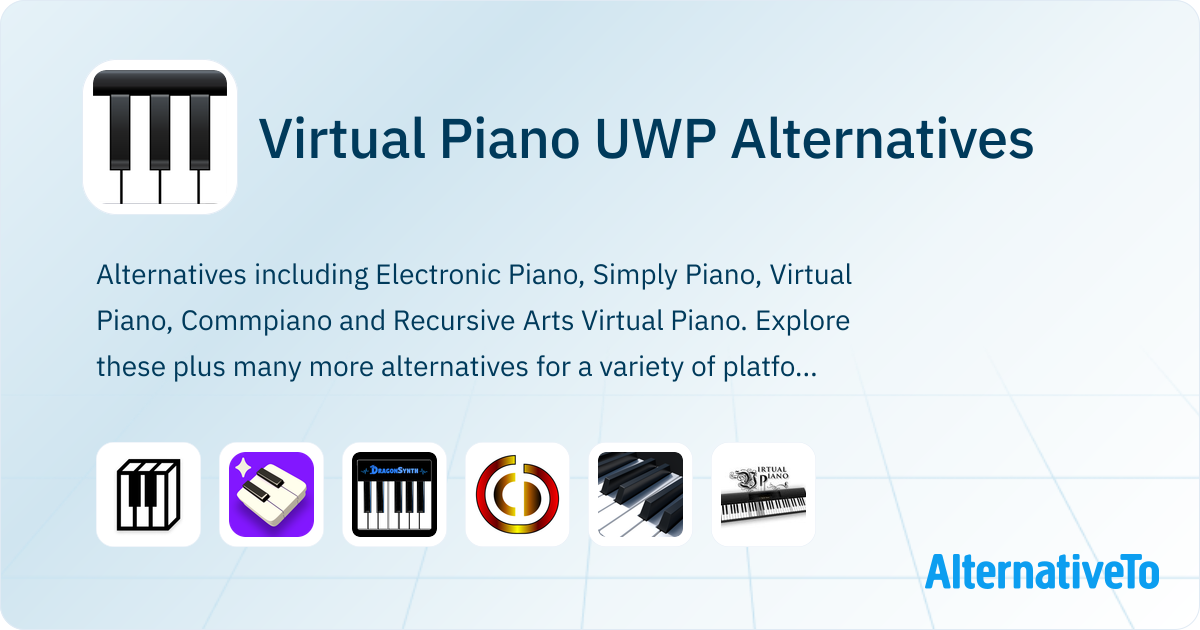 Virtual Piano UWP Alternatives - Explore Similar Software | AlternativeTo