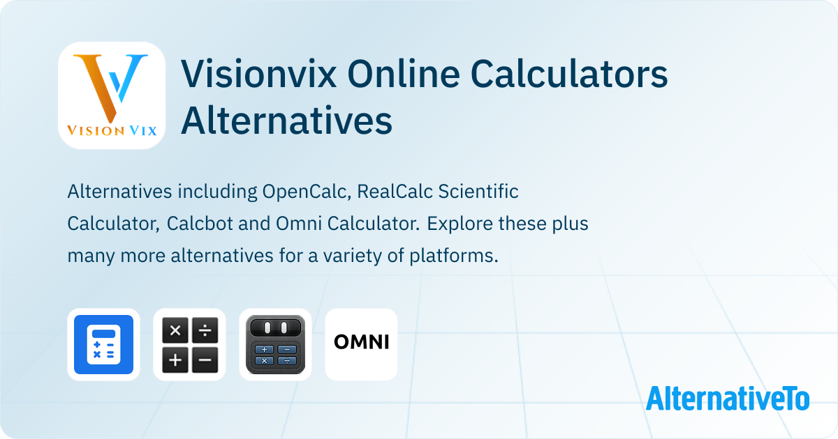 Visionvix Online Calculators Alternatives - Explore Similar Apps ...